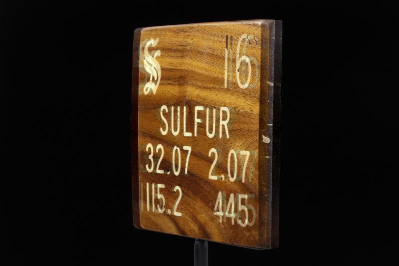 Sample of the element Sulfur in the Periodic Table